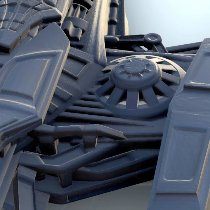 3D Printable Istrib spaceship 10 - BattleTech MechWarrior Scifi Science ...