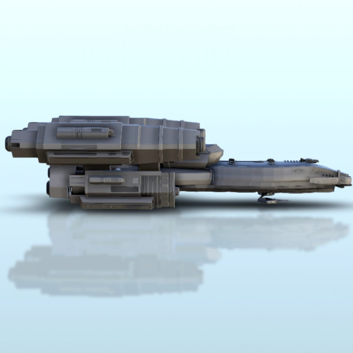 3D Printable Erebe spaceship 11 - BattleTech MechWarrior Scifi Science ...