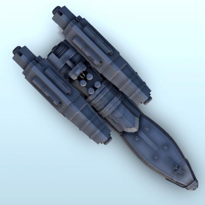 3D Printable Erebe spaceship 11 - BattleTech MechWarrior Scifi Science ...