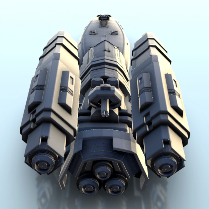 3D Printable Erebe spaceship 11 - BattleTech MechWarrior Scifi Science ...