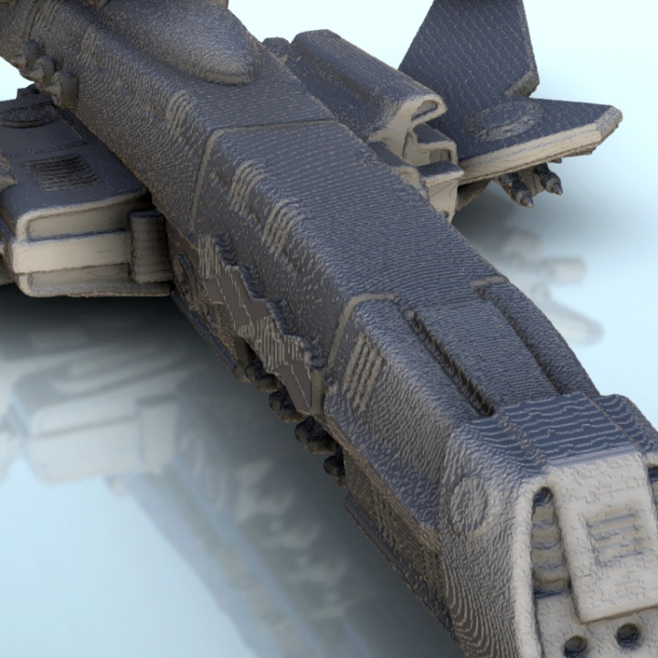 3D Printable Styx spaceship 12 - Scifi Science fiction SF Warhordes ...
