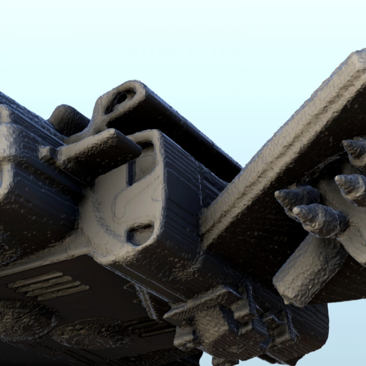 3D Printable Styx spaceship 12 - Scifi Science fiction SF Warhordes ...