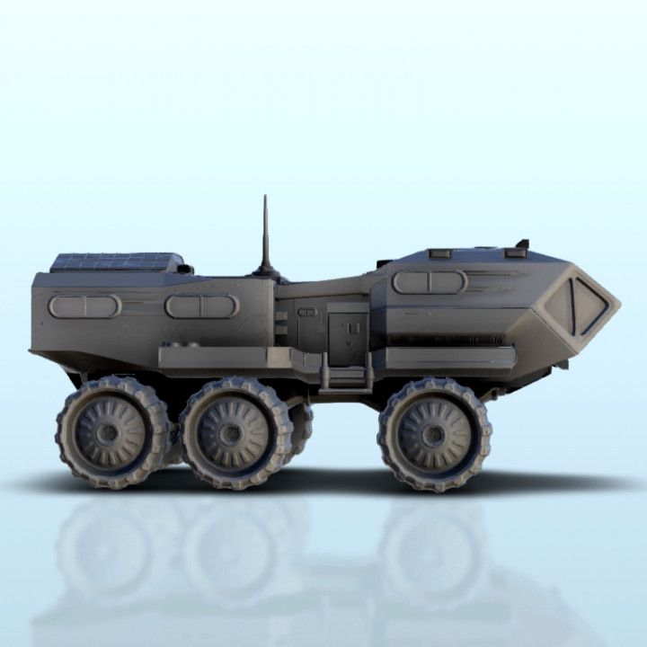 3D Printable All-terrain SF vehicle on wheels 13 - Scifi Science ...