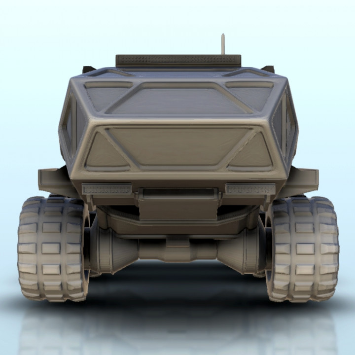3D Printable All-terrain SF vehicle on wheels 13 - Scifi Science ...