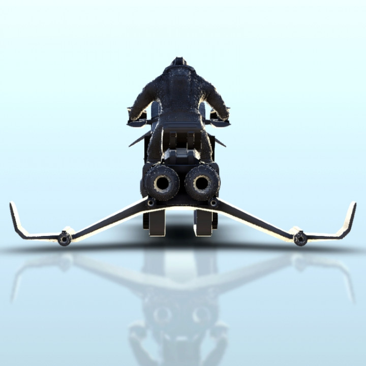 3D Printable SF flying motorcycle with driver 14 - Scifi Science ...