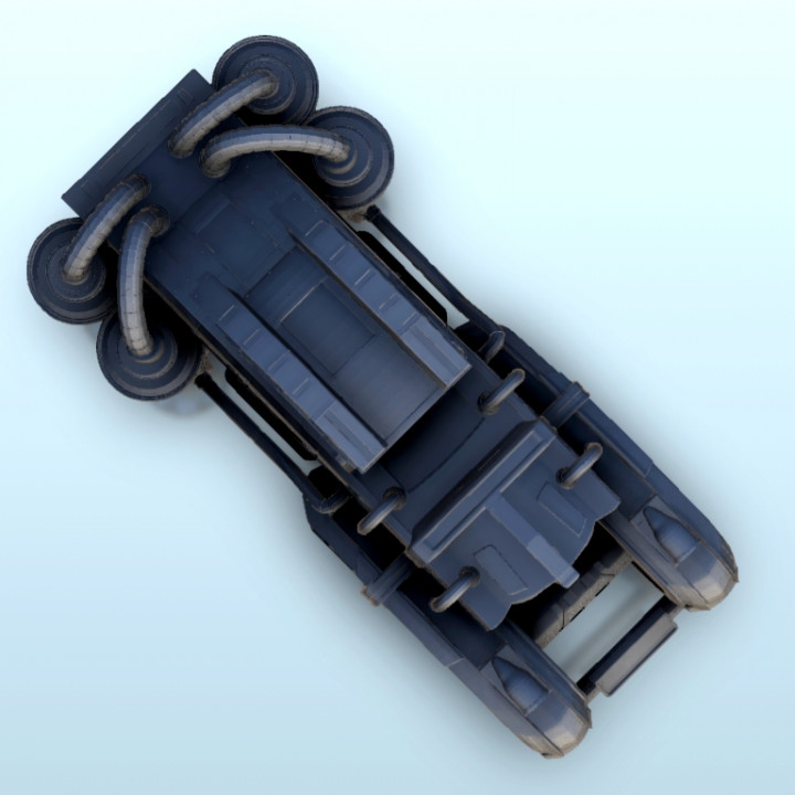 3D Printable SF flying car with tanks 18 - BattleTech MechWarrior Scifi ...