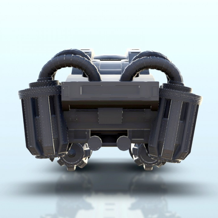 3D Printable SF flying car with tanks 18 - BattleTech MechWarrior Scifi ...