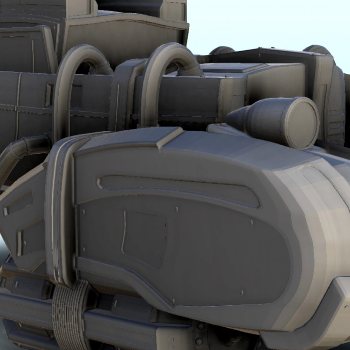 3D Printable SF flying car with tanks 18 - BattleTech MechWarrior Scifi ...