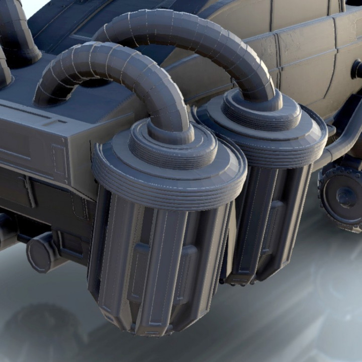 3D Printable SF flying car with tanks 18 - BattleTech MechWarrior Scifi ...