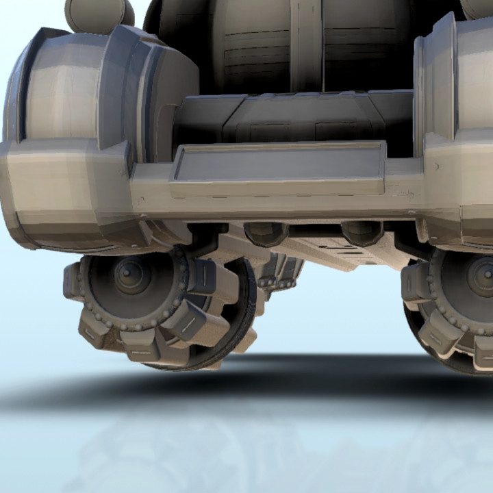 3D Printable SF flying car with tanks 18 - BattleTech MechWarrior Scifi ...