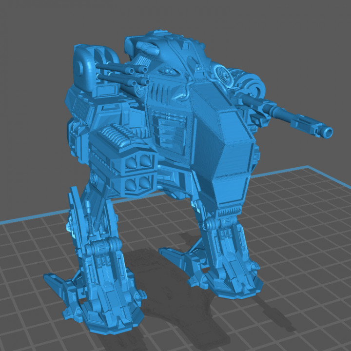 3D Printable Massive gunned robot 26 - Scifi Science fiction SF ...
