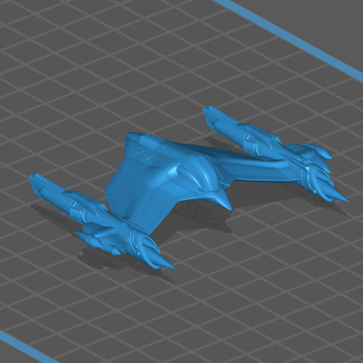 3D Printable Thetis spaceship 32 - Scifi Science fiction SF Warhordes ...