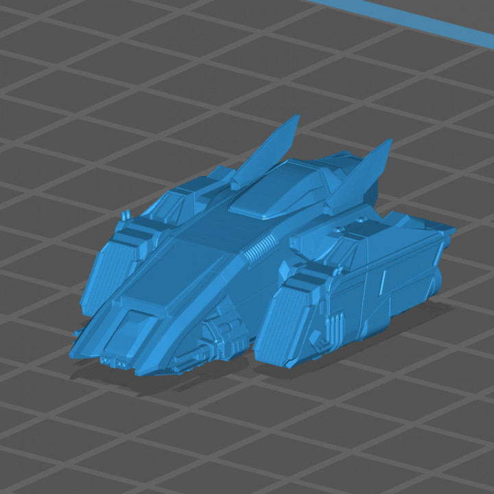 3D Printable Thaumas spaceship 33 - Scifi Science fiction SF Warhordes ...