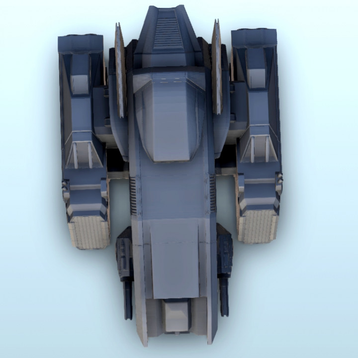 3D Printable Thaumas spaceship 33 - Scifi Science fiction SF Warhordes ...