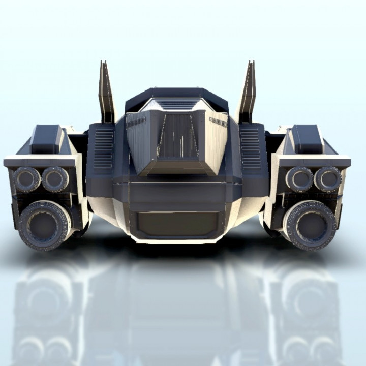 3D Printable Thaumas spaceship 33 - Scifi Science fiction SF Warhordes ...