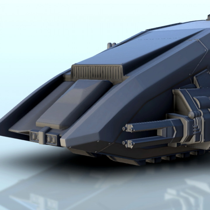 3D Printable Thaumas spaceship 33 - Scifi Science fiction SF Warhordes ...