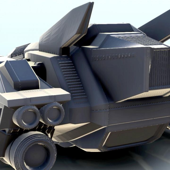3D Printable Thaumas spaceship 33 - Scifi Science fiction SF Warhordes ...