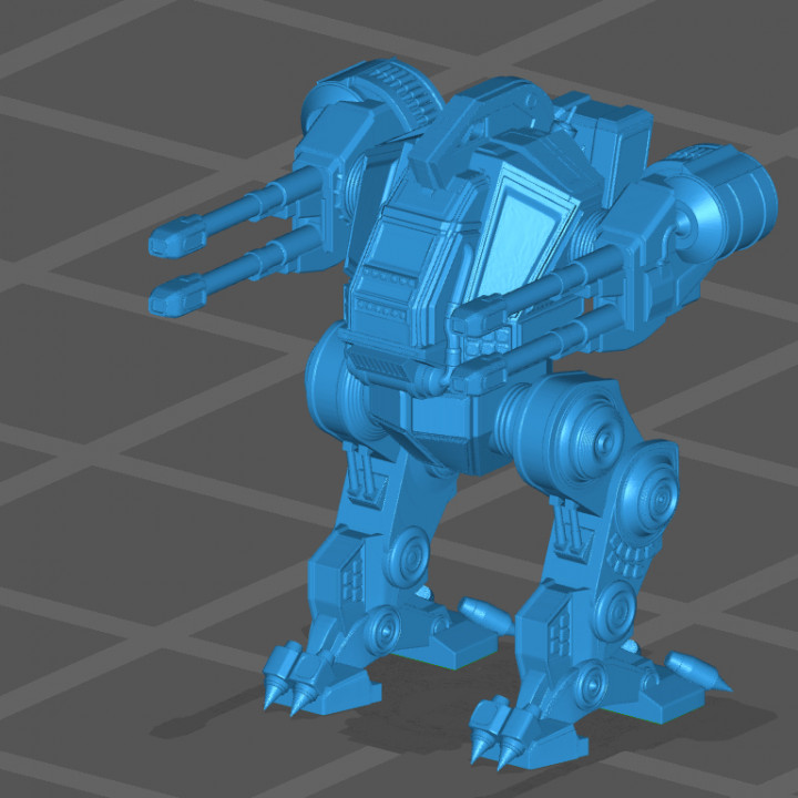 3D Printable Polemos war robot 34 - Scifi Science fiction SF Warhordes ...