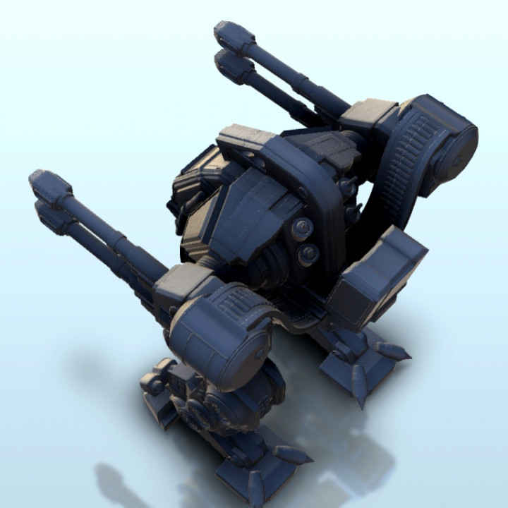 3D Printable Polemos war robot 34 - Scifi Science fiction SF Warhordes ...