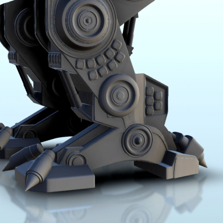 3D Printable Polemos war robot 34 - Scifi Science fiction SF Warhordes ...