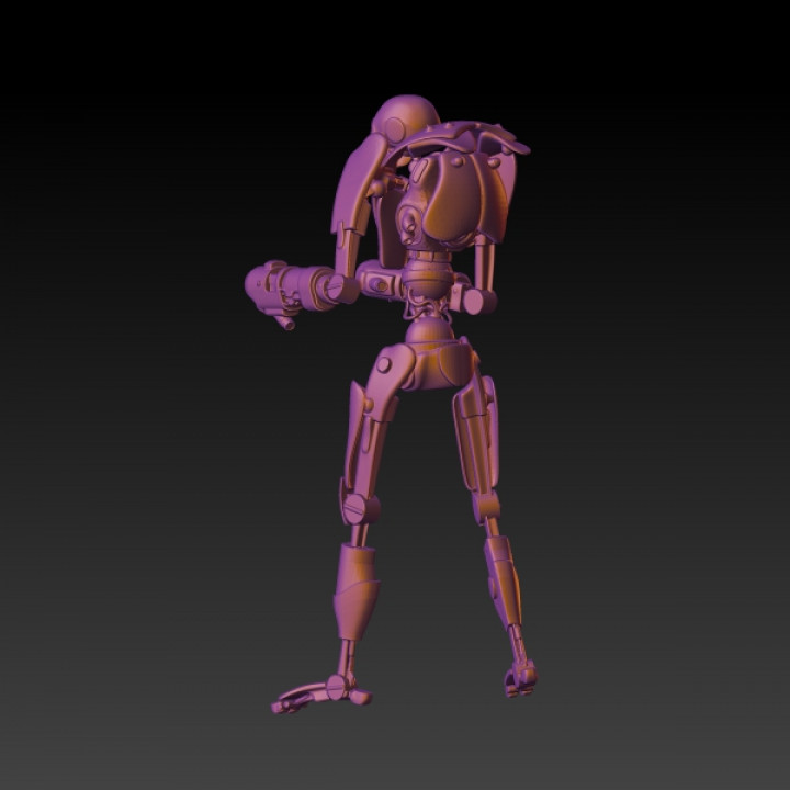 3D Printable cyberpunk bot warrior - Rpg by Master