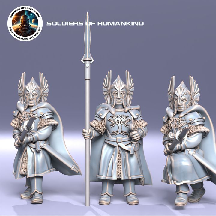 3D Printable King Guard LastHighmenWarrior by SoldiersofHumankind