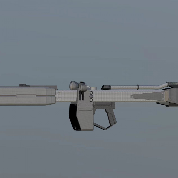 3D Printable HGUC Rick Dom Beam Bazooka from Gundam by Delphino Huang