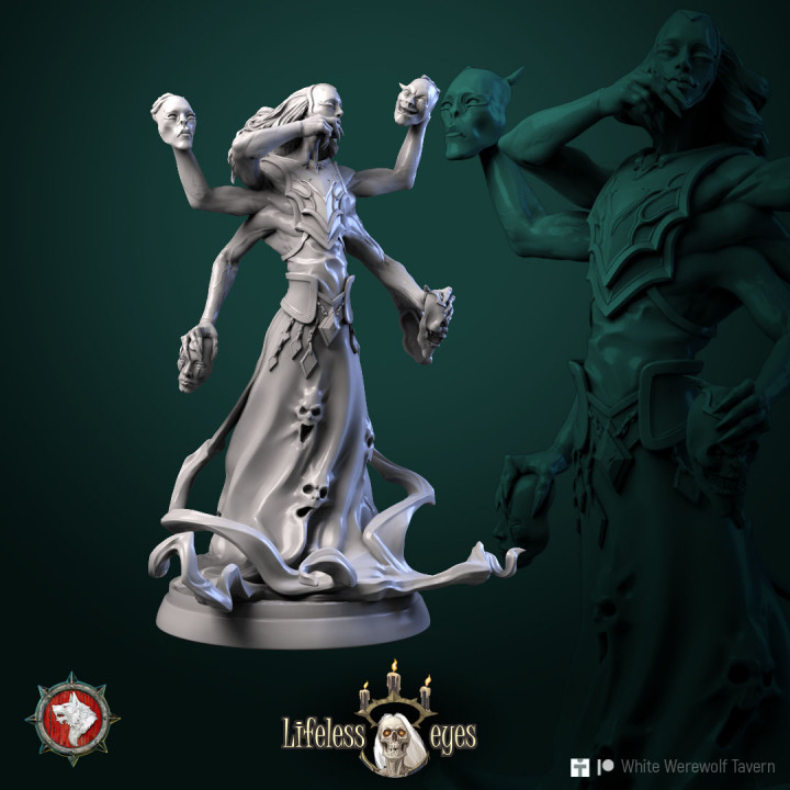3D Printable Banshee reapers set 6 miniatures 32mm pre-supported + dnd ...
