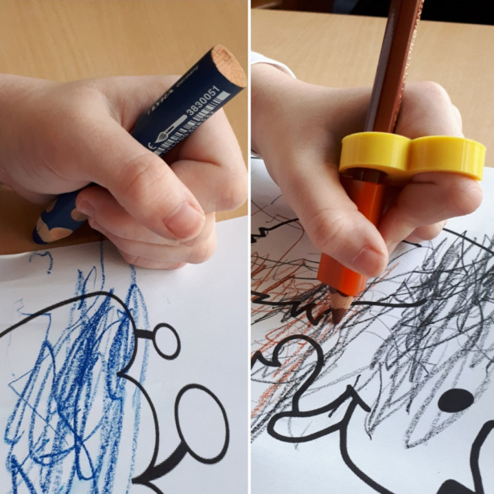 3D Printable Writing Aid by Nils