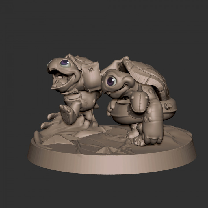 3D Printable Tortle Babies (4 Models) by Bite the Bullet