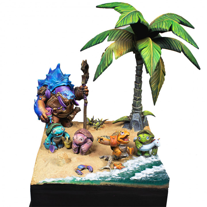 3D Printable Tortle Babies (4 Models) by Bite the Bullet