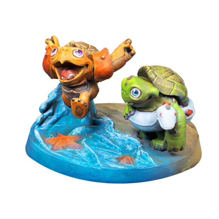 3D Printable Tortle Babies (4 Models) by Bite the Bullet