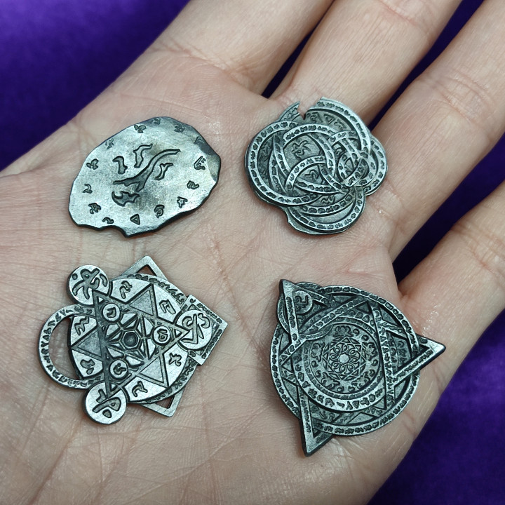 3D Print of Magic coin set by Metalurgo