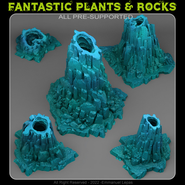 3D Printable ICE HOLE CAVERN by Fantastic Plants And Rocks
