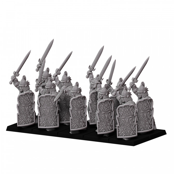 3D Printable Cathay Swordsmen by Empire Miniatures