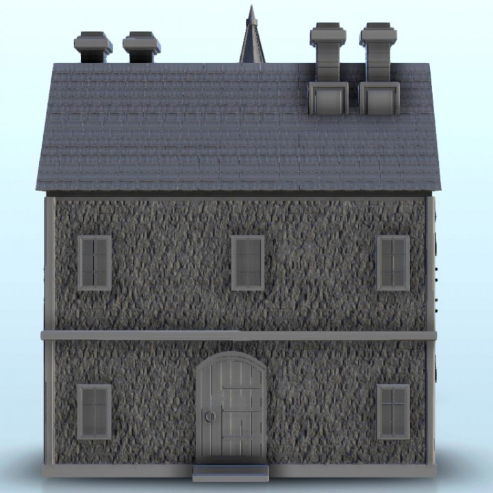 3D Printable Gothic building with arch 2 - Middle Age SAGA Medieval ...