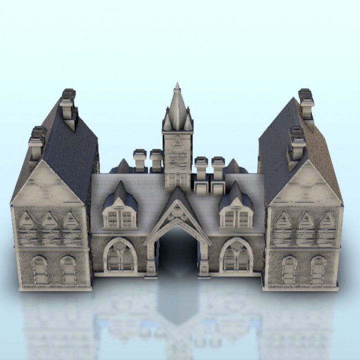 3D Printable Gothic building with arch 2 - Middle Age SAGA Medieval ...