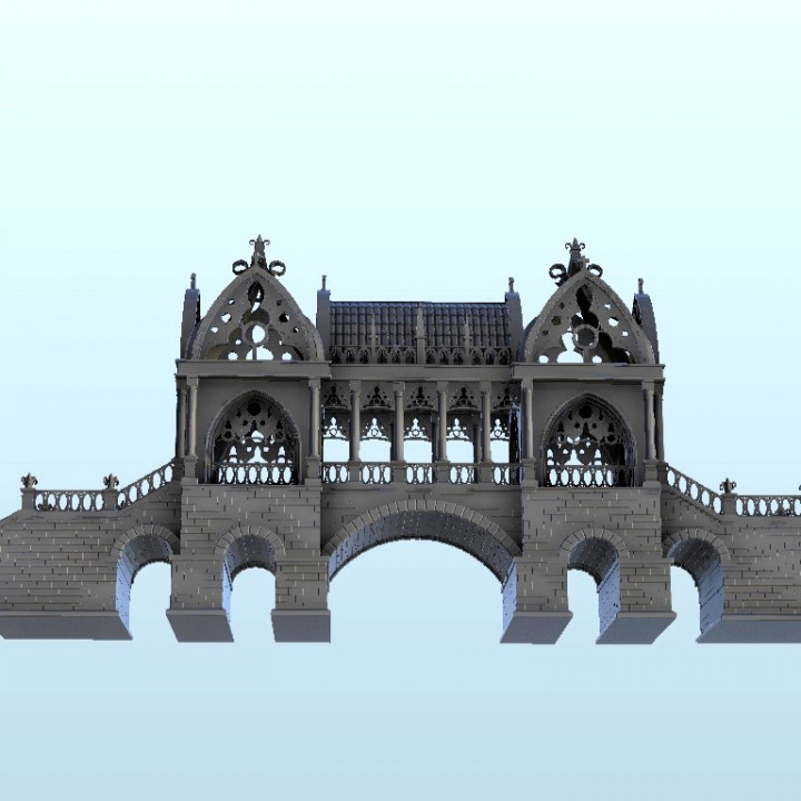 3D Printable Gothic bridge 10 - Middle Age SAGA Medieval Fantasy ...