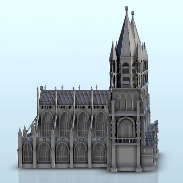3D Printable Gothic cathedrale 11 - Middle Age SAGA Medieval Fantasy ...