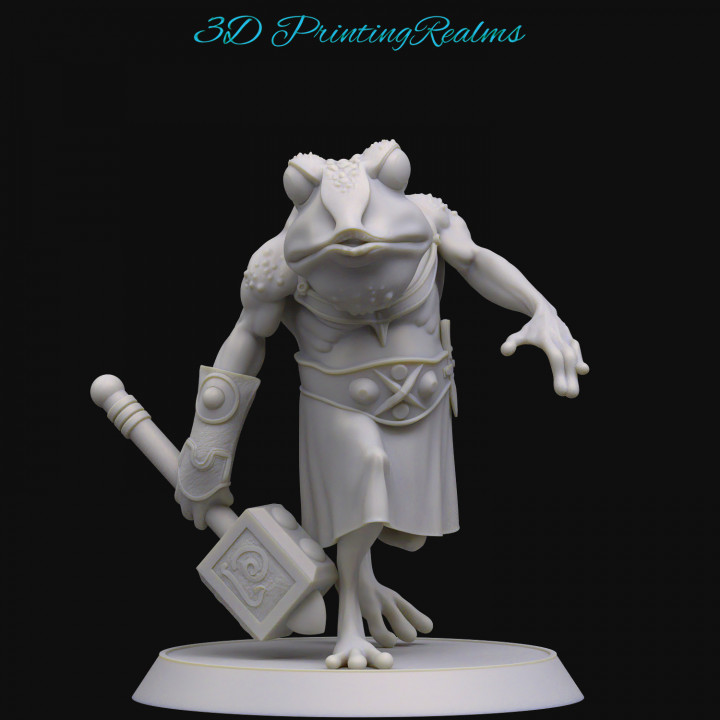 3D Printable Frog Warrior by 3DprintingRealms