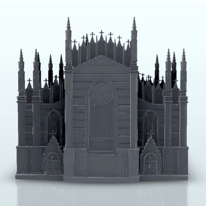 3D Printable Gothic Christian church - Middle Age SAGA Medieval Fantasy ...