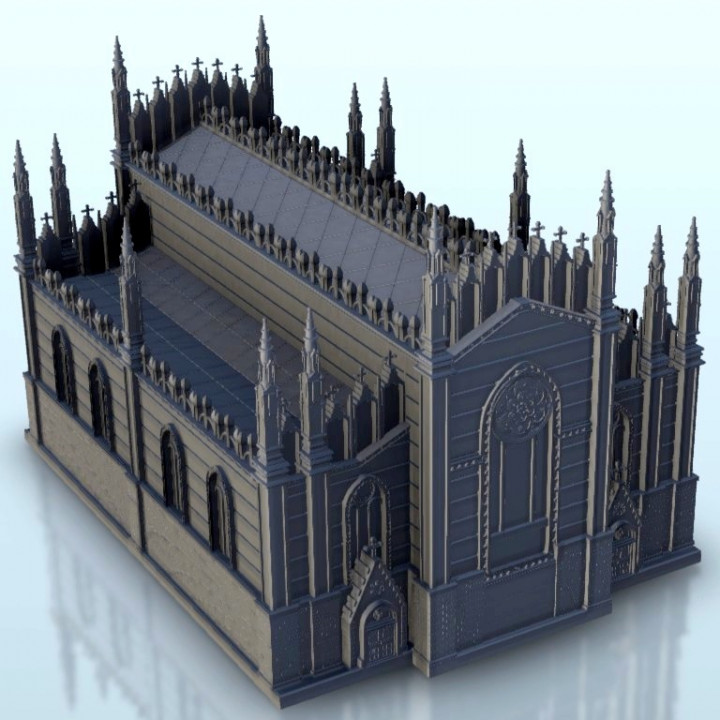 3D Printable Gothic Christian church - Middle Age SAGA Medieval Fantasy ...