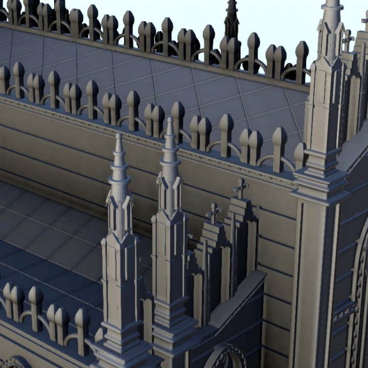 3D Printable Gothic Christian church - Middle Age SAGA Medieval Fantasy ...