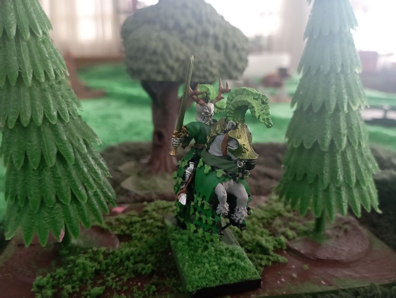 3D Printable Green Knight Miniature (32mm, modular) by Juhász Gergely