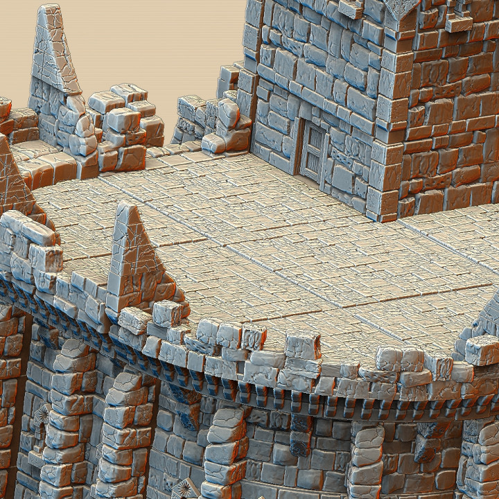 3D Printable Citadel Freeform Castle by GameScape3D