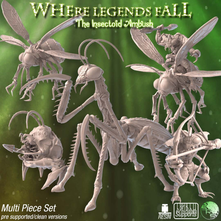 3D Printable Insectoid Ambush All-In Pledge by SRS Studios