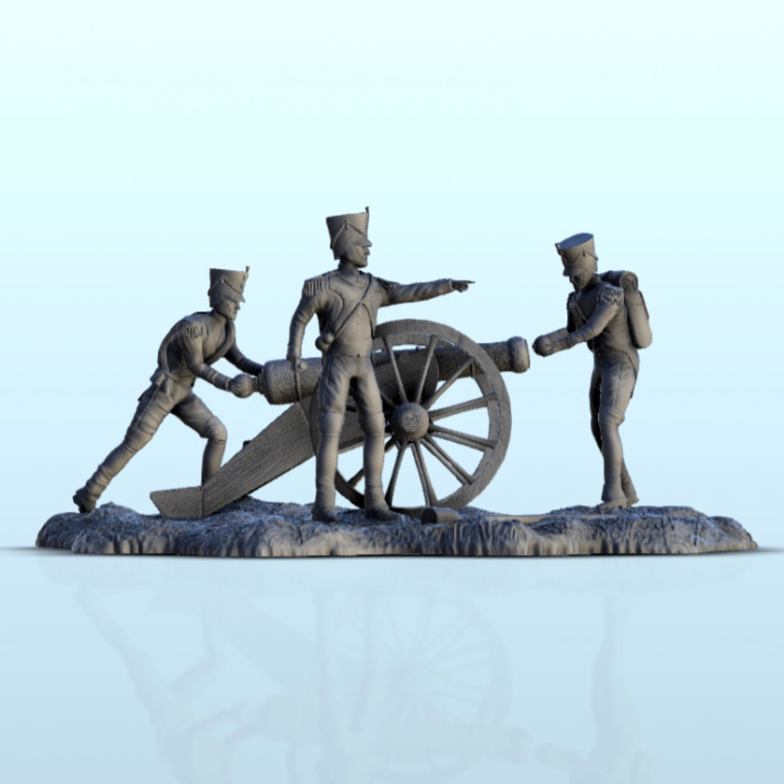 3D Printable French Napoleonic artillery 3 - Great Army Napoleon XIXe ...