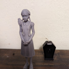 3D Printable Wednesday Addams fanart sculpt by Andrew Yakovlev