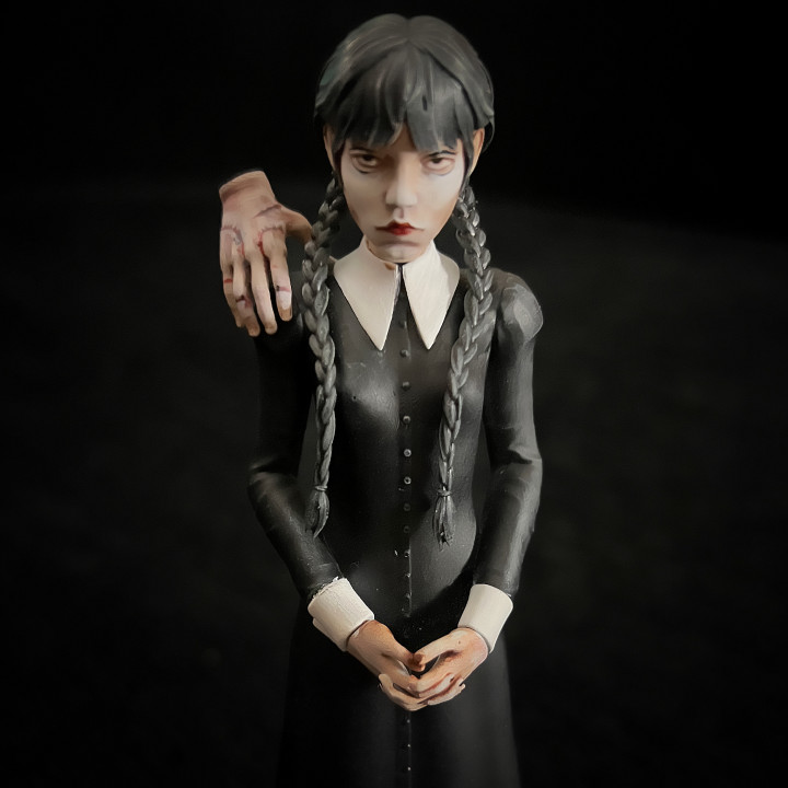 3D Print of Wednesday Addams fanart sculpt by danbaines