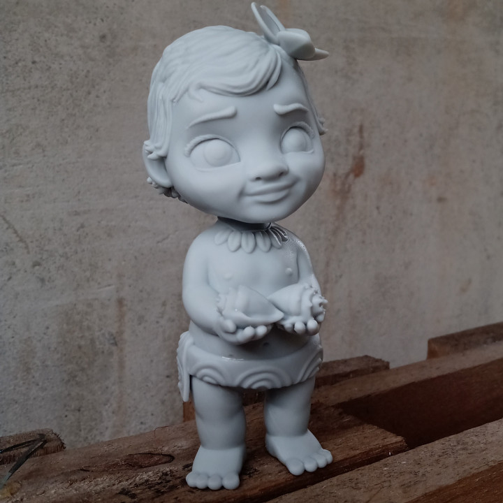 3D Printable moana baby fan art by Igor Costa de Faria